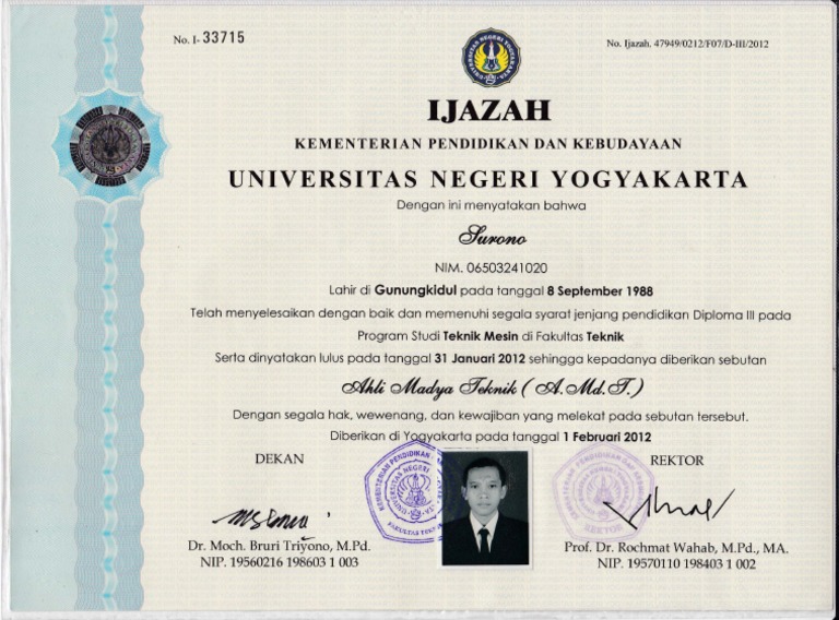 Ijazah D3 | PDF