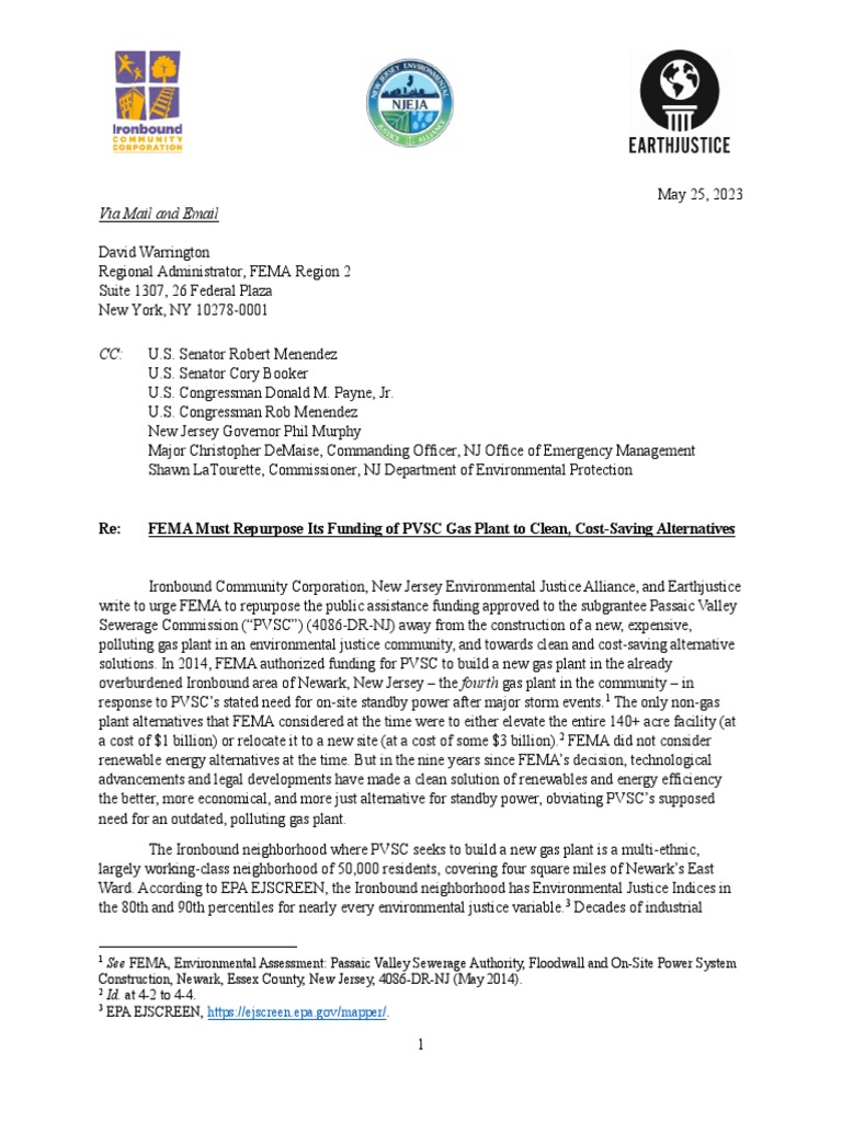 Ironbound Community Corporation/New Jersey Environmental Justice ...