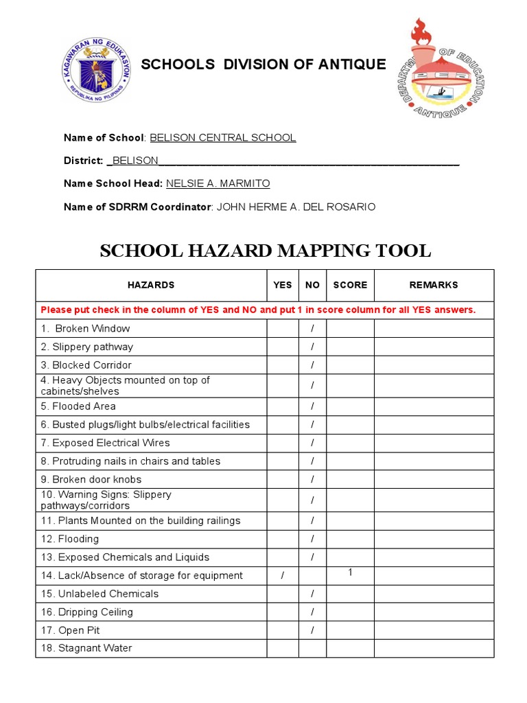Hazard Mapping Tool BELISON New Format | PDF
