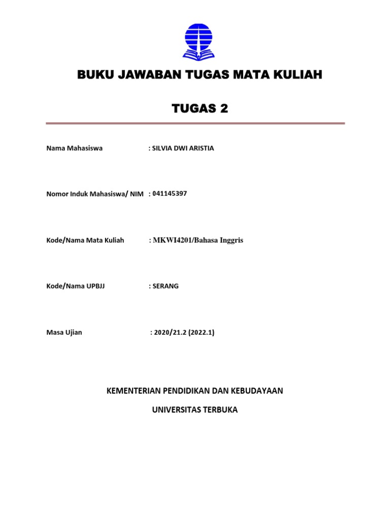 bjt 2 SILVIA DWI A MKWI4201 Bahasa Inggris | PDF