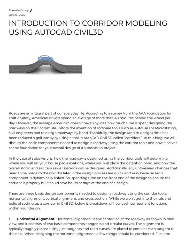 Civil 3d Pdf Transport Transport Infrastructure