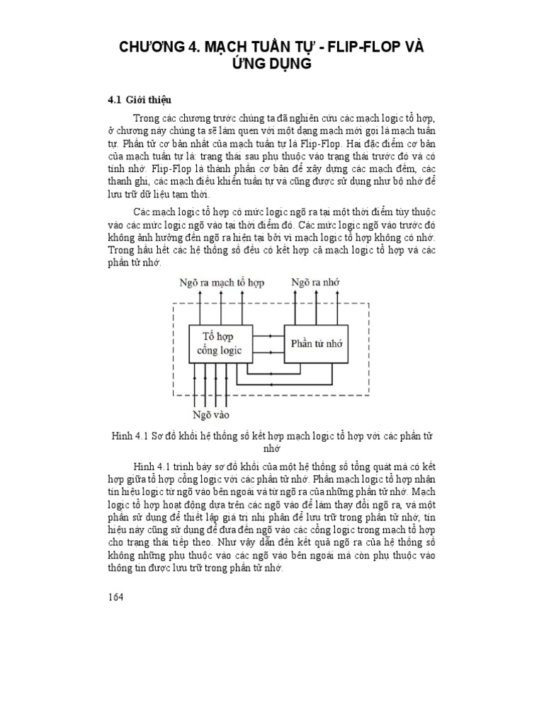 Chuong 4 Mạch Tuần Tự - Flip-flop Và Ứng Dụng | PDF