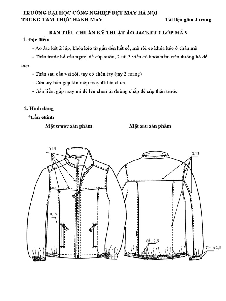 TCKT Áo JK 2 L P Mã 9 | PDF
