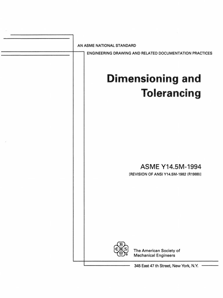 Asme Y14.5m-1994 | PDF