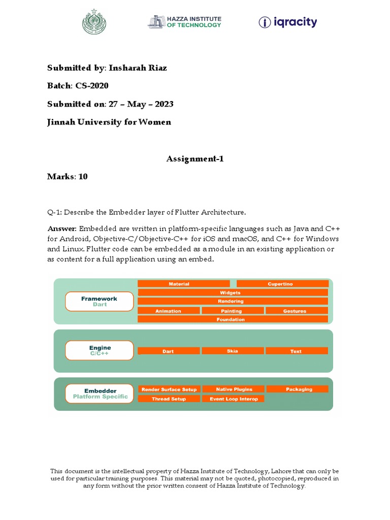 Flutter Assignment 1 Pdf