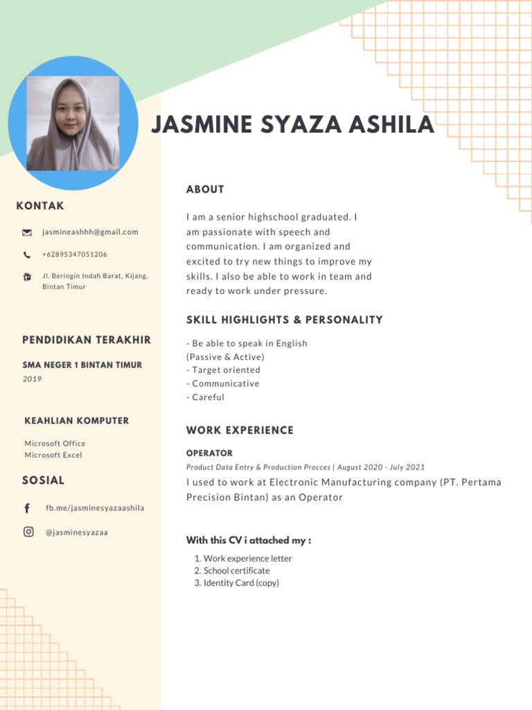 CV Jasmine Sa | PDF