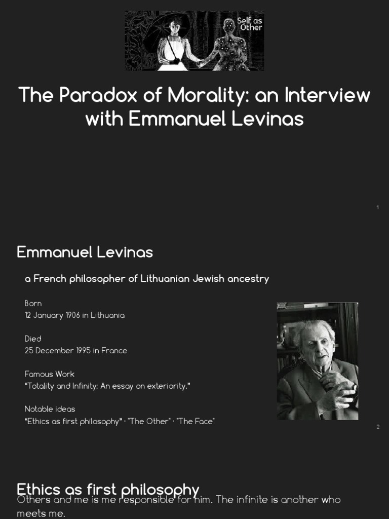Levinas | PDF | Western Philosophy | Metaphilosophy