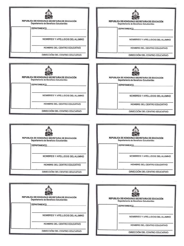 Carnet Estudiantil Orientacion | PDF