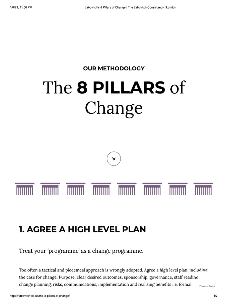 The 8 Pillars of Change | PDF