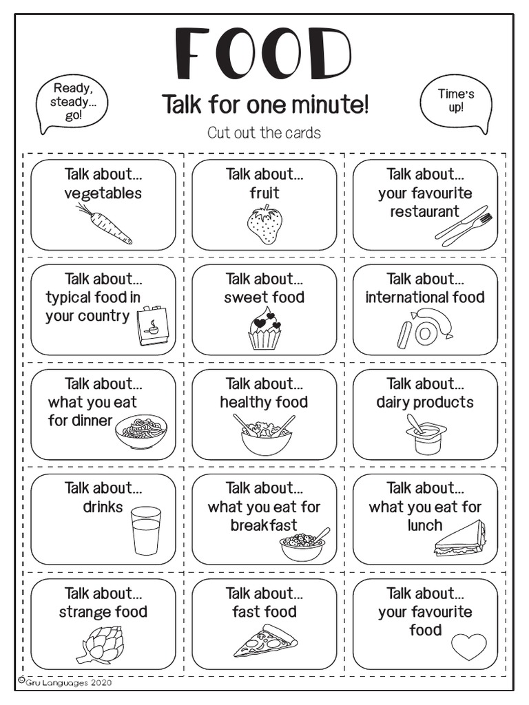 Food-Talk-For-A-Minute | PDF
