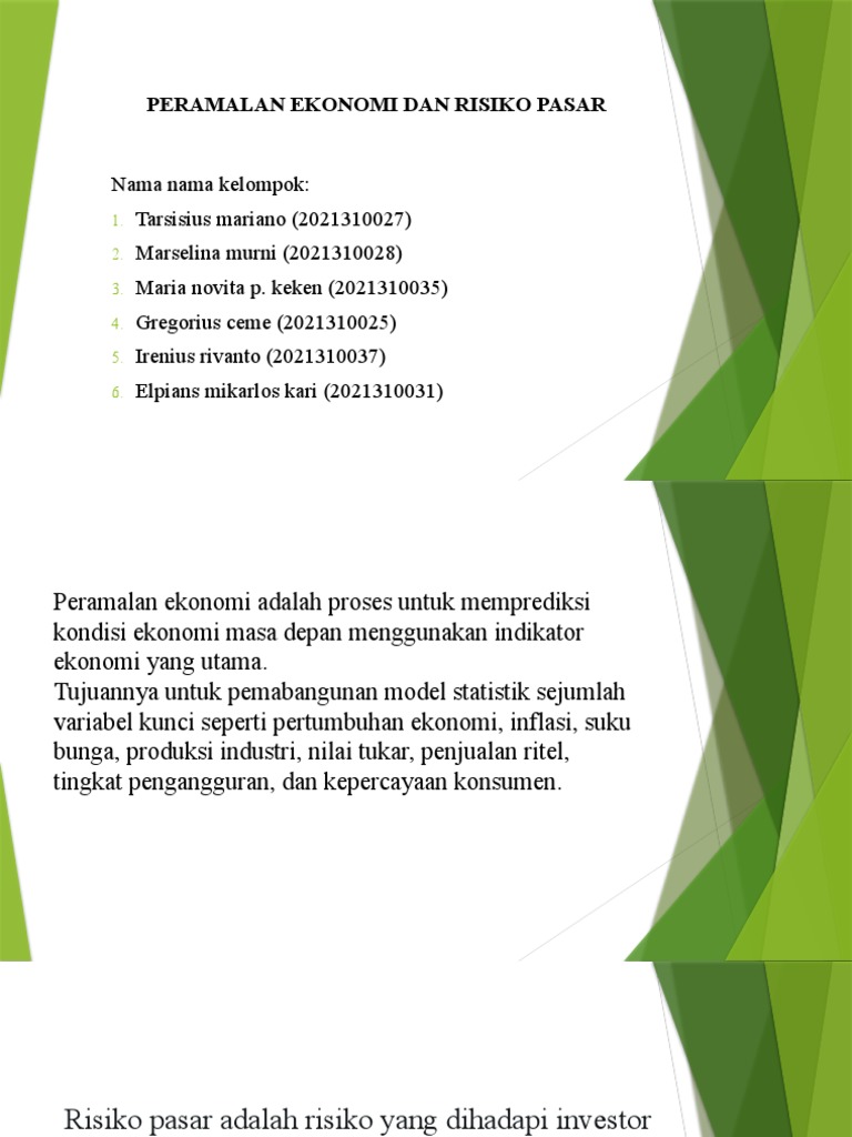 Peramalan Ekonomi Dan Risiko Pasar | PDF | Pengelolaan Keuangan & Uang ...