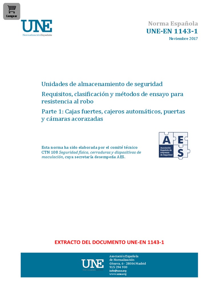 (Cajeros Automaticos EX) UNE-EN - 1143-1 2012 | PDF | Ciencias fisicas | Ingeniería de Sistemas