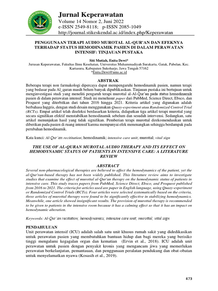 18 +JK+VOL+14+NO+2+Juni+2022+hal+473-480+ (Siti+Mutiah) | PDF | Sains & Matematika