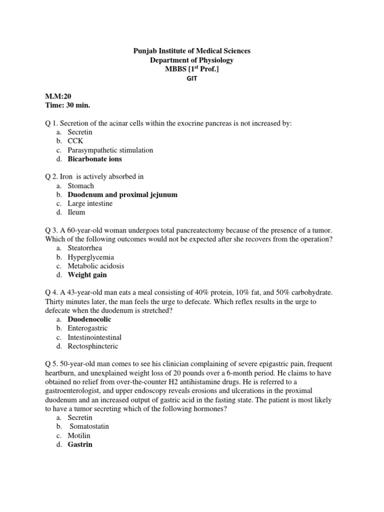 MCQ Paper | PDF | Blood Pressure | Heart