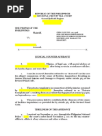 Sample Reply Affidavit (Criminal Case) | PDF | Affidavit | Common Law