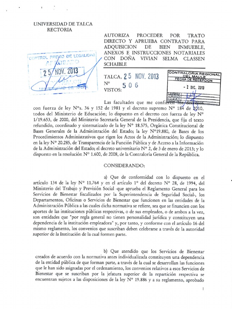 Du 506 | PDF | Regulación | Propiedad