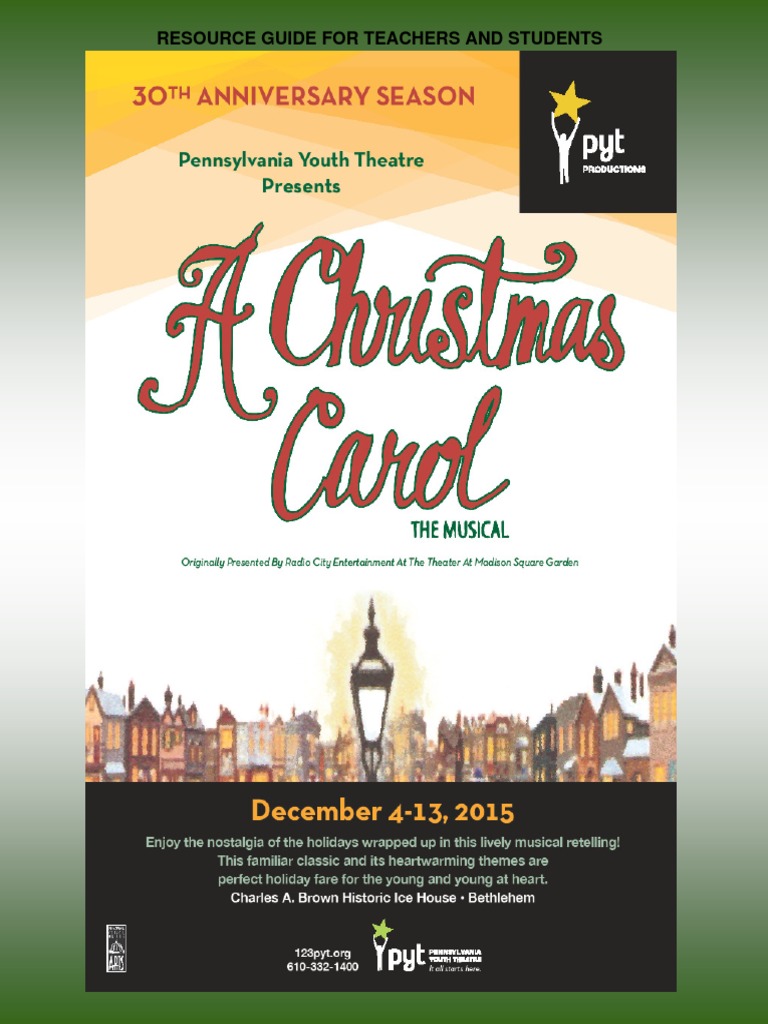 A Christmas Carol Teacher Resource Guide | PDF | Ebenezer Scrooge | A ...