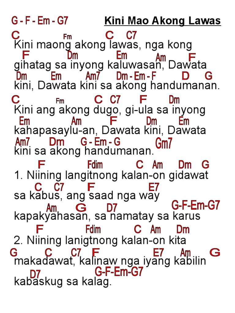 Kini Mao Akong Lawas | PDF