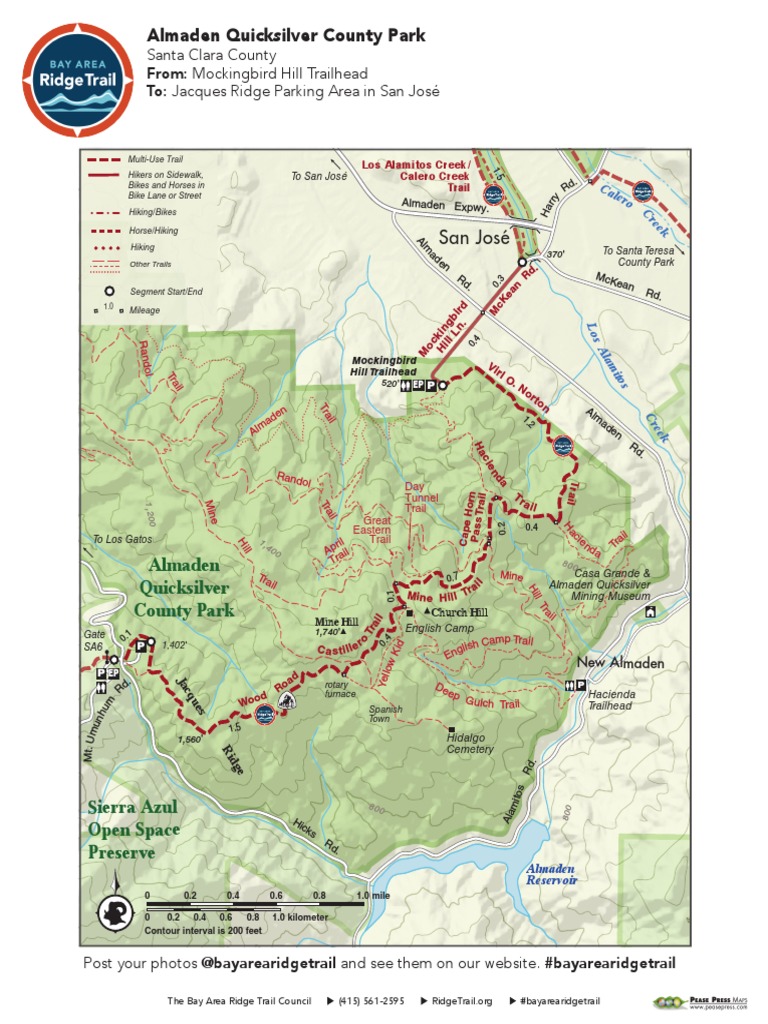 2022 - SantaClara - Almaden Quicksilver Map | PDF | Adventure | Land ...