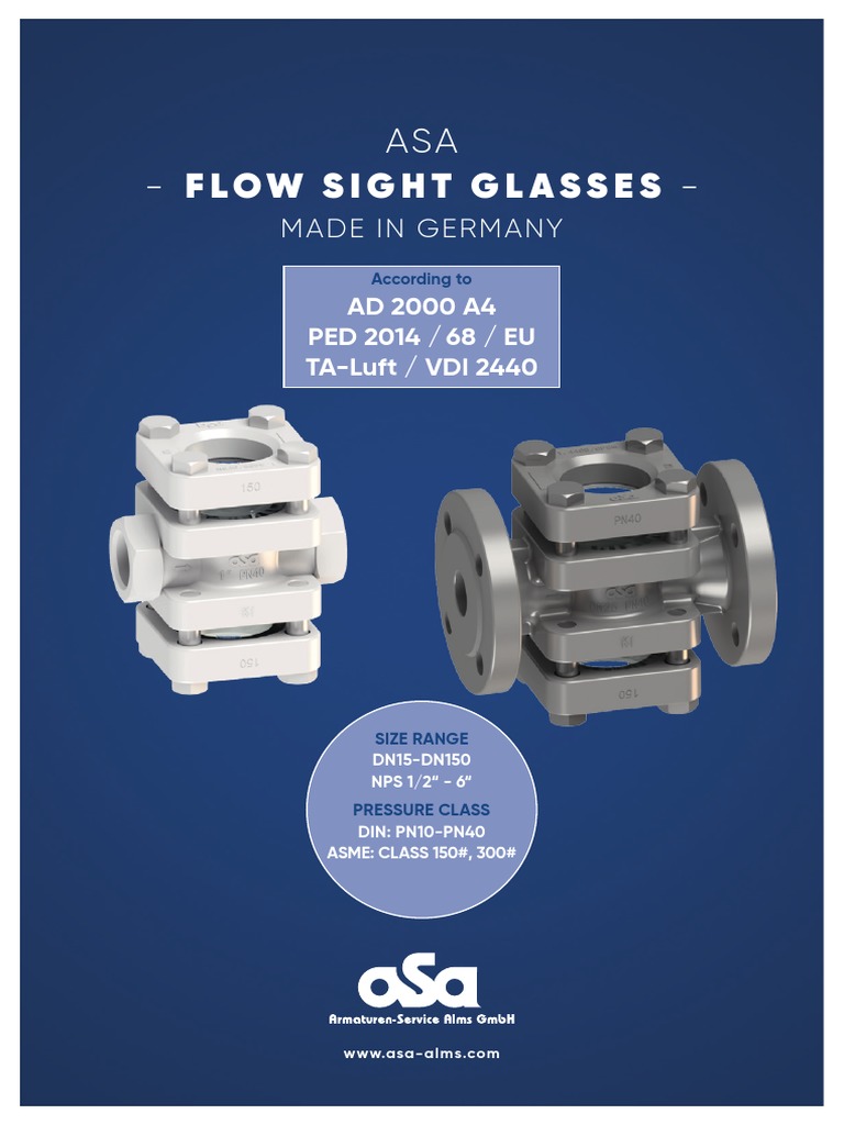 Sight Glass Flyer - ASA - EN - 20230120 | PDF | Screw | Industrial ...