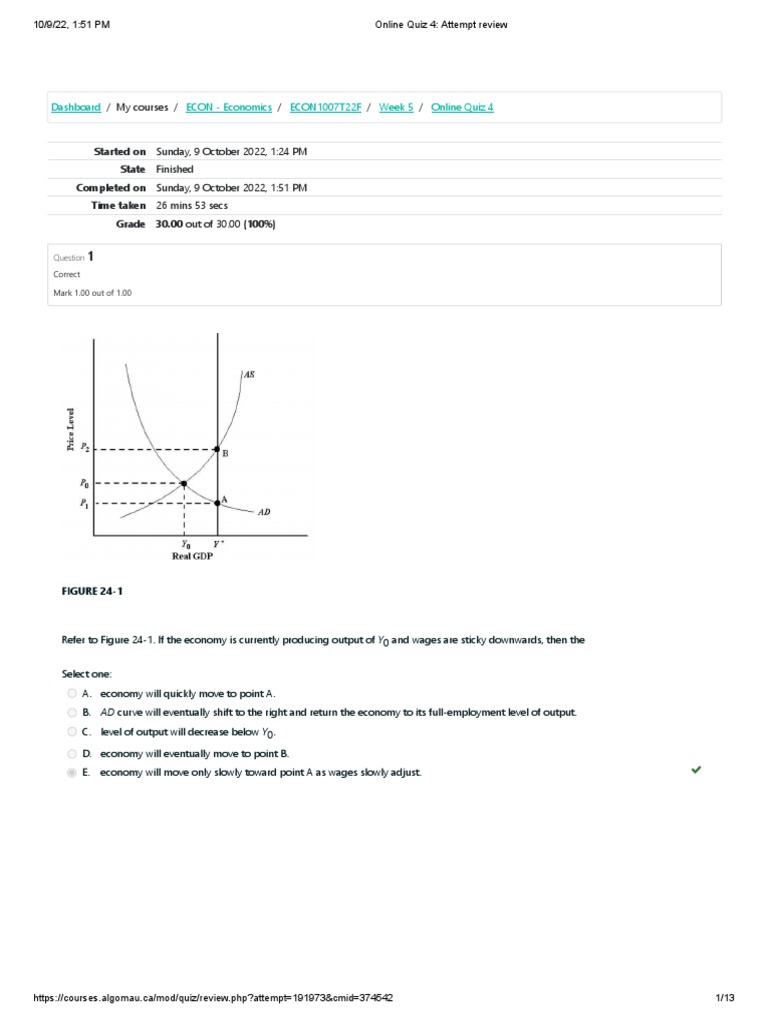 Economics Quiz Review | PDF | Macroeconomics | Economics