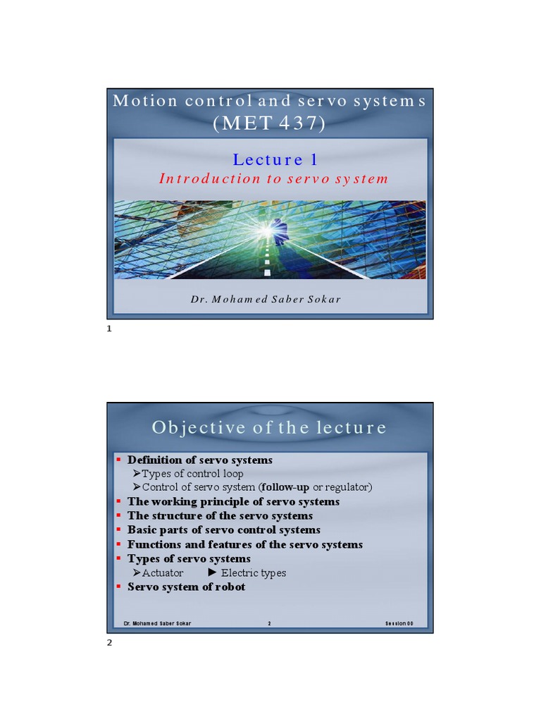 Overview of Servo Control Systems | PDF | Servomechanism | Electric Motor