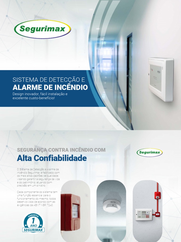Catálogo de Alarme de Incêndio Segurimax - web | PDF | Relé | Diodo emissor de luz