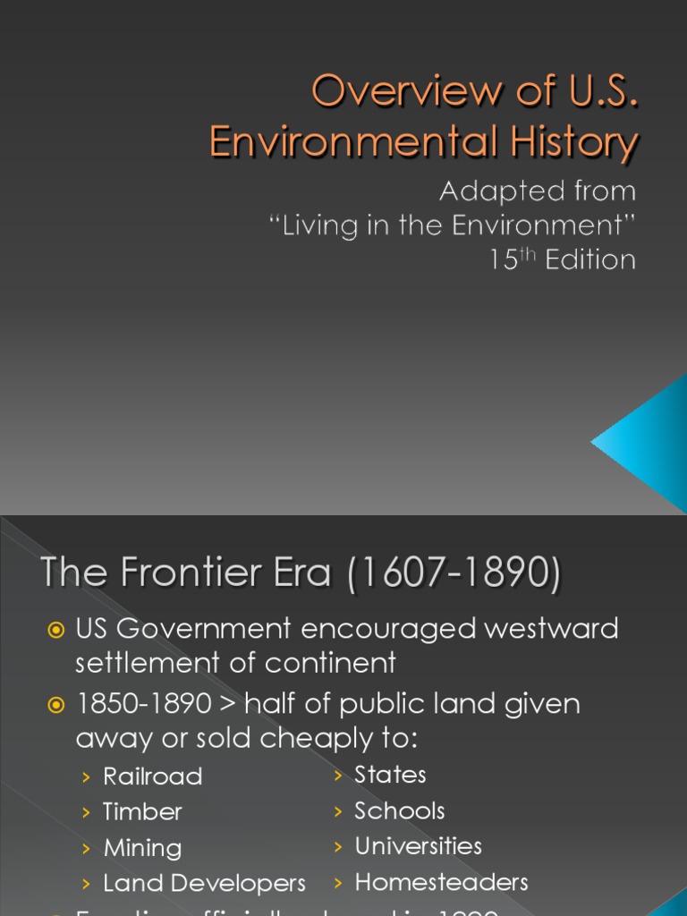 Overview of US Enviro History | PDF | Conservation Movement ...