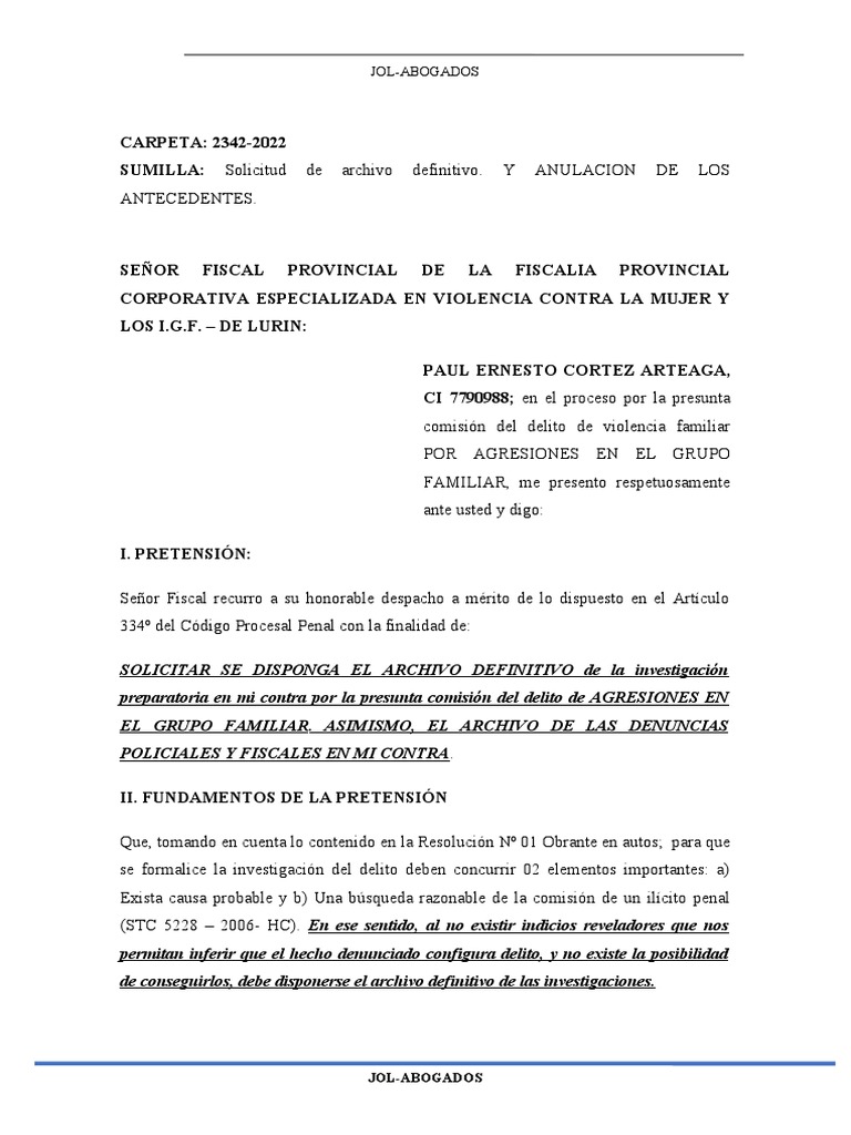 436405867-Solicitud-de-Archivo-Definitivo PAUL ERNESTO | PDF | Fiscal ...