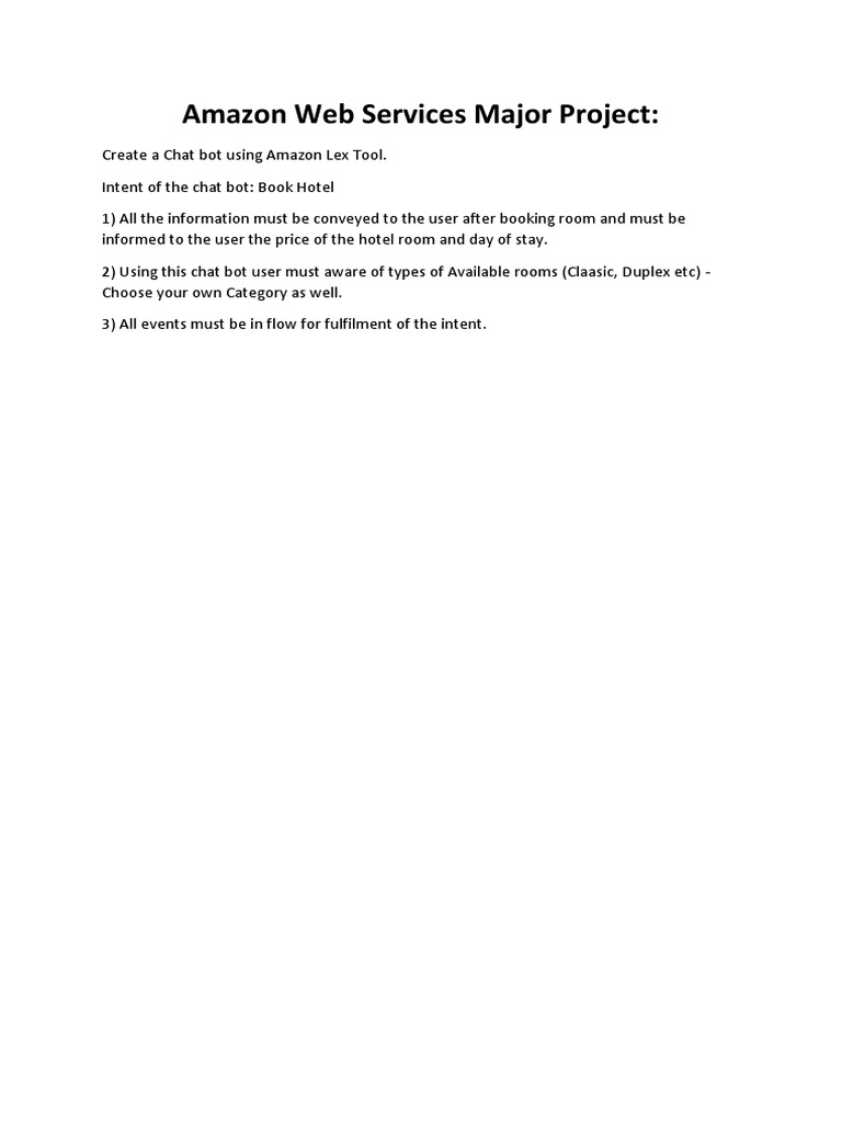 Amazon Web Services Major Project | PDF