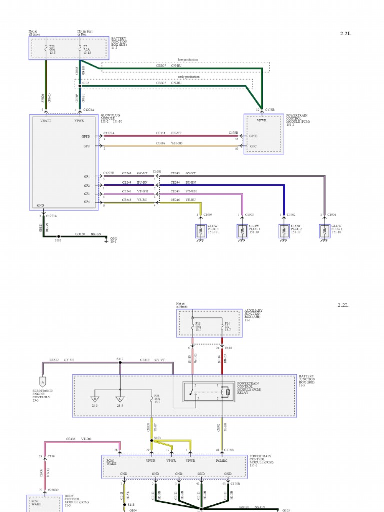 2012+ Ford Transit Custom EWD - Electronic Engine Controls - 2.2L - PDF ...