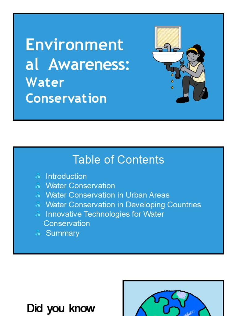 GROUP#11 - Environmental Awareness Water Conservation | Download Free PDF | Water Conservation ...
