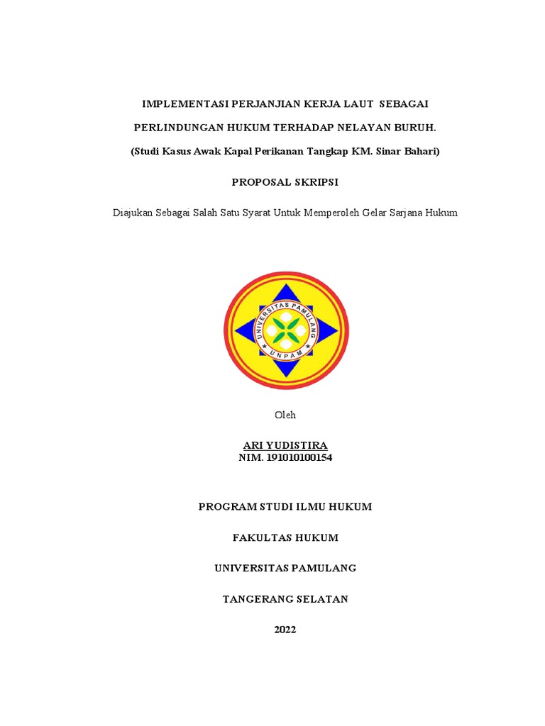 Proposal Skripsi | PDF