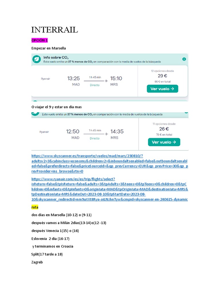 Interrail | PDF