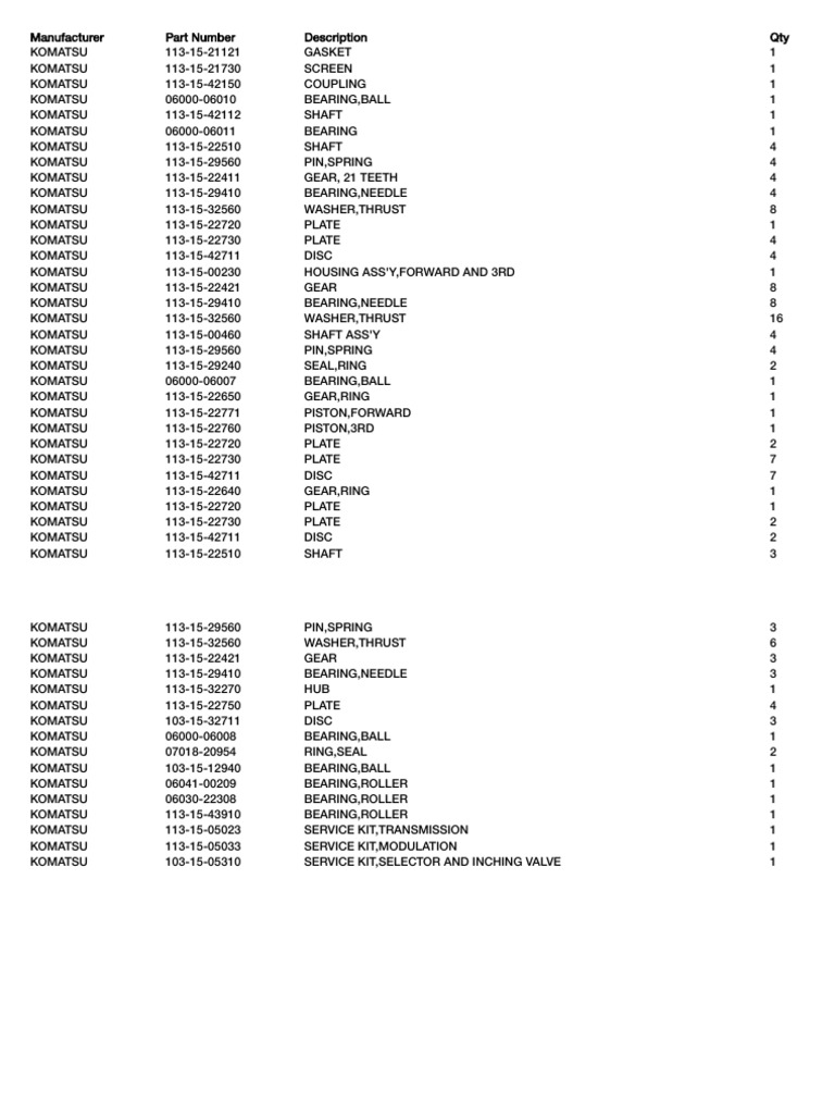 Css Parts Viewer - D37p-5a | PDF | Gear | Bearing (Mechanical)