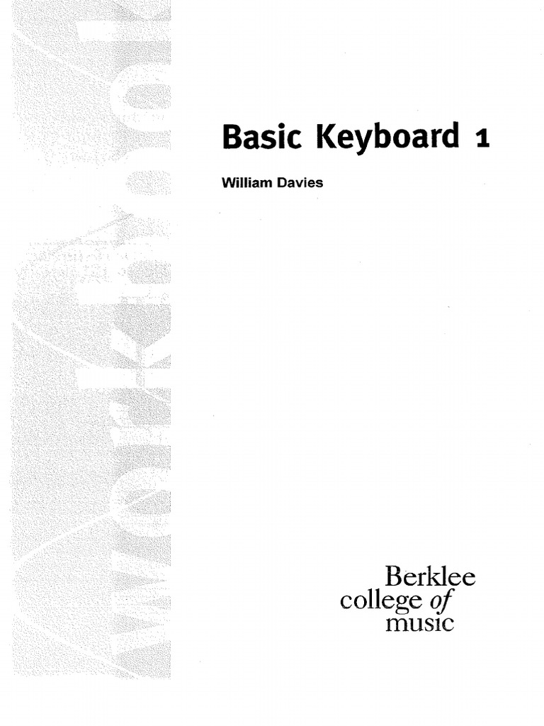 Basic Keyboard 1 William Davies Berklee 94 PDF | PDF
