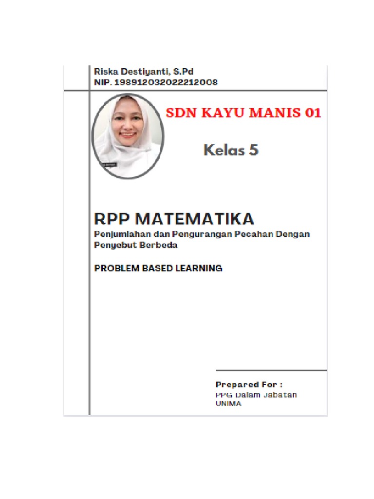 RPP Matik Pecahan | PDF