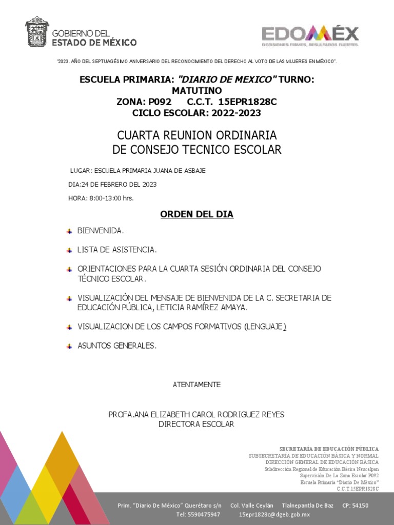 Orden Del Dia Cte | PDF