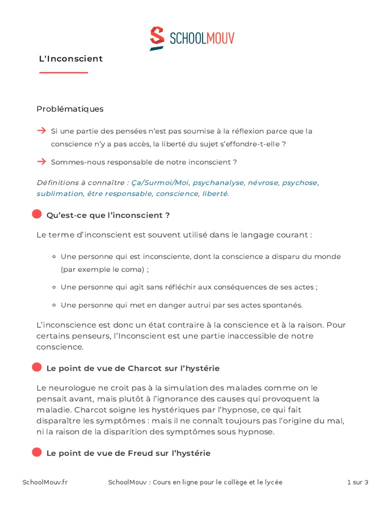 l-inconscient_fiche-de-revision_230416_155814 | PDF