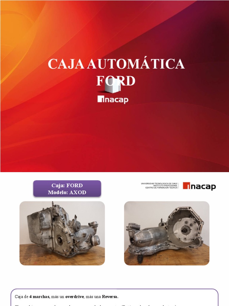Diagrama de Caja Automática Ford AXOD | PDF