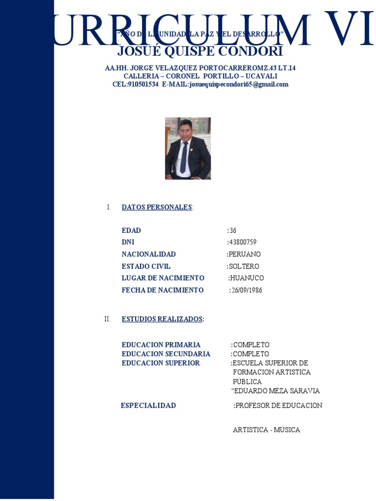 Josue CV | PDF