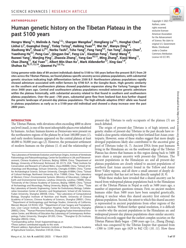 Sciadv Add5582 | PDF