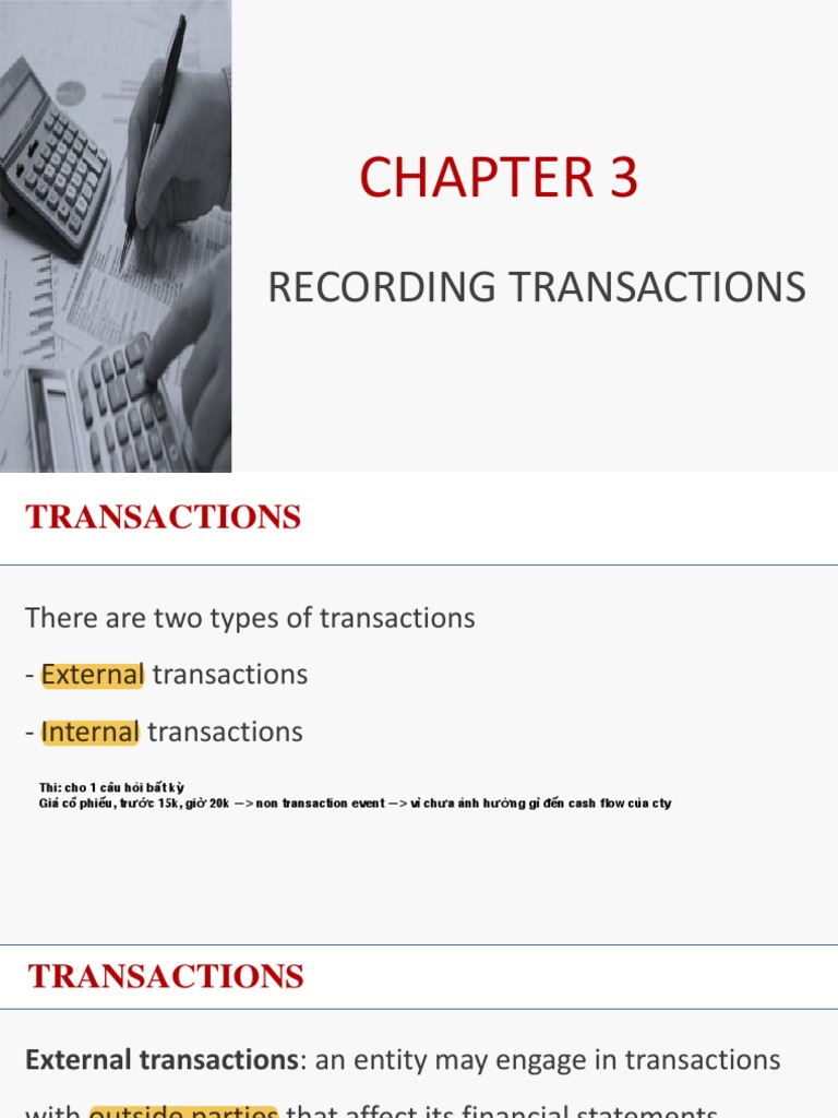 Accounting Chapter 3. Recording Transactions | PDF | Debits And Credits ...
