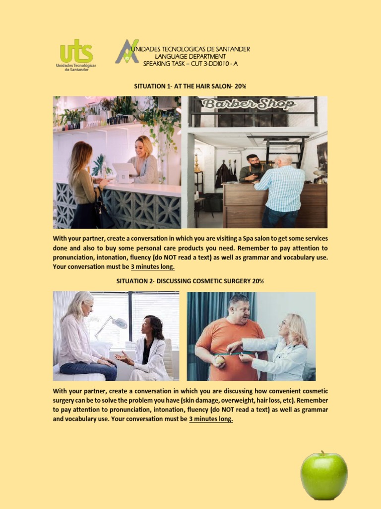 Speaking Task 3 - English 2 - 2023 - 1 | PDF