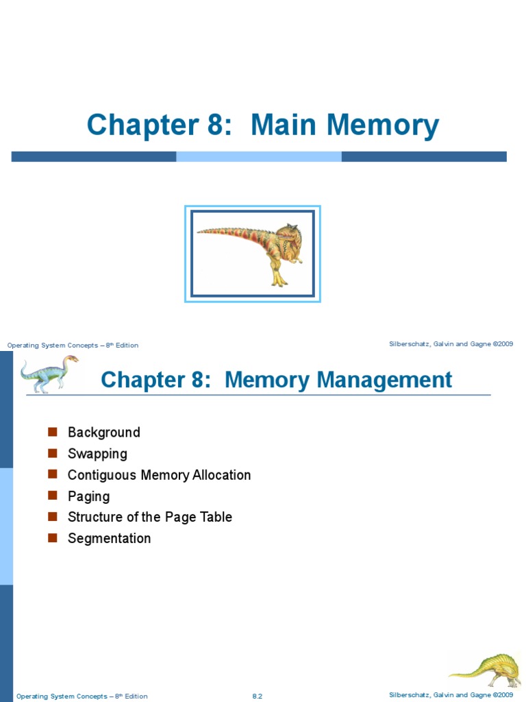 Ch8 Memory Management | PDF | Computer Data Storage | Process (Computing) Ch8 Memory Management | PDF | Computer Data Storage | Process (Computing)