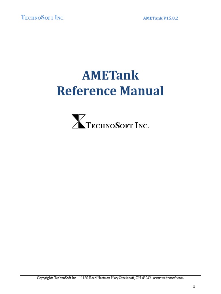 AMETank User Manual | PDF