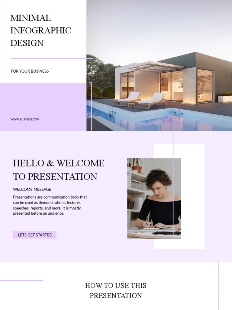 Purple Modern Minimal Infographic Presentation | PDF | Microsoft Power ...