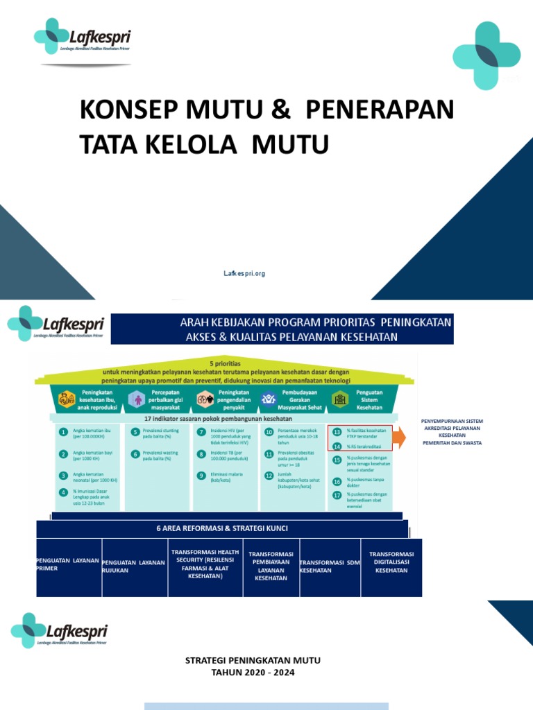 Strategi Peningkatan Mutu Layanan Kesehatan | PDF | Karier ...