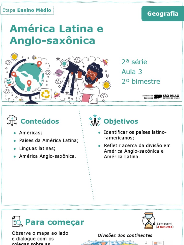 América Latina vs Anglo-Saxônica: Diferenças e Países | PDF | Américas ...