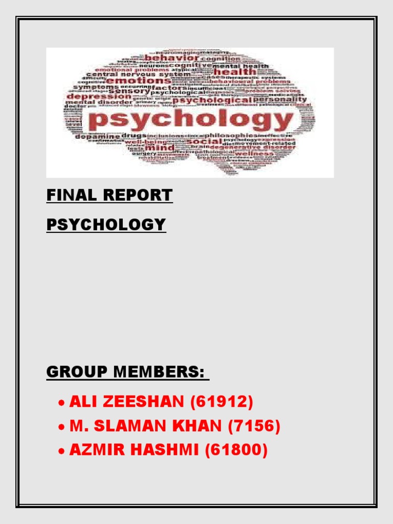 Final Report | Download Free PDF | Psychology | Mind